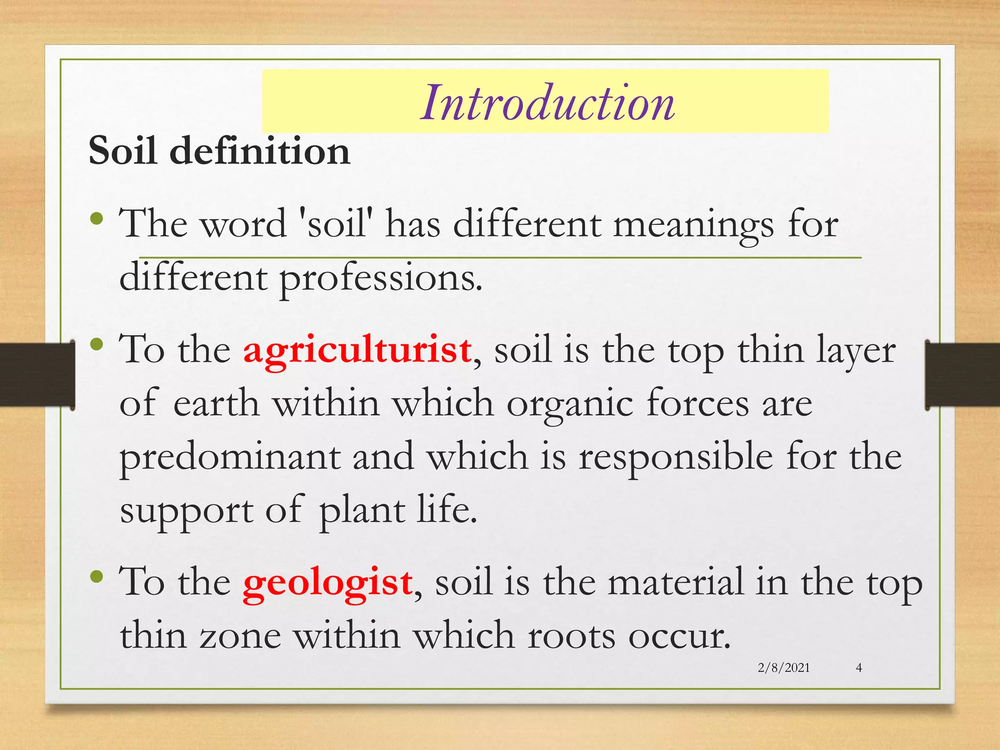 Lecture 1 introduction and properties of soil | PPT