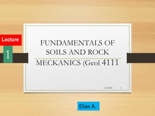Lecture 1 introduction and properties of soil | PDF