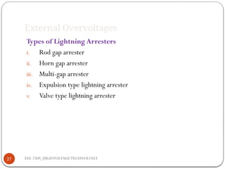 Lecture 1 - Introduction,Internal and External Overvoltages.pptx