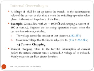 Lecture 1 - Introduction,Internal and External Overvoltages.pptx