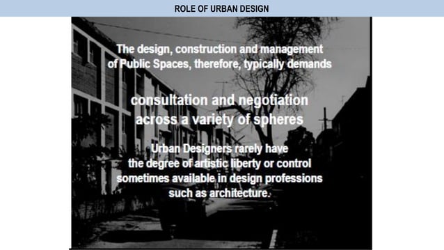 Lecture 1 introduction of urban design | PDF