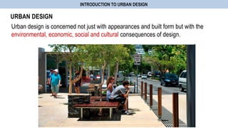 Lecture 1 introduction of urban design | PDF
