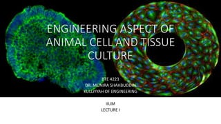 Lecture 1 Introduction to animal cell technology | PPT