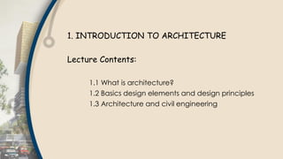 Lecture 1 - Introduction to architecture | PDF