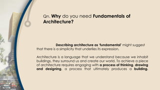 Lecture 1 - Introduction to architecture | PDF