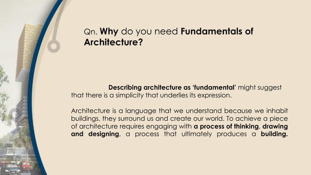 Lecture 1 - Introduction to architecture | PDF