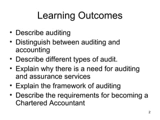 Lecture 1 introduction-to_audit_and_assurance | PPT