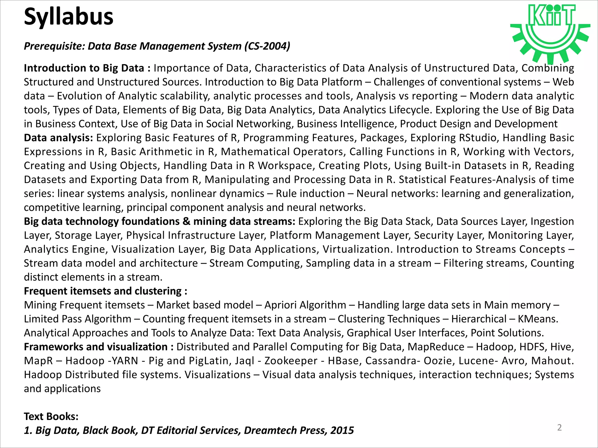 Lecture1 introduction to big data | PPT Lecture1 introduction to big data | PPT