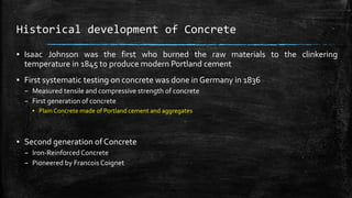 Lecture 1 introduction to concrete as a structural material | PDF