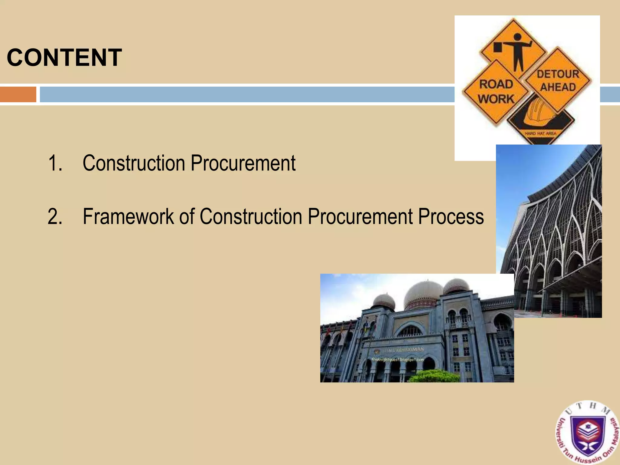Lecture 1 introduction to construction procurement process. | PPT
