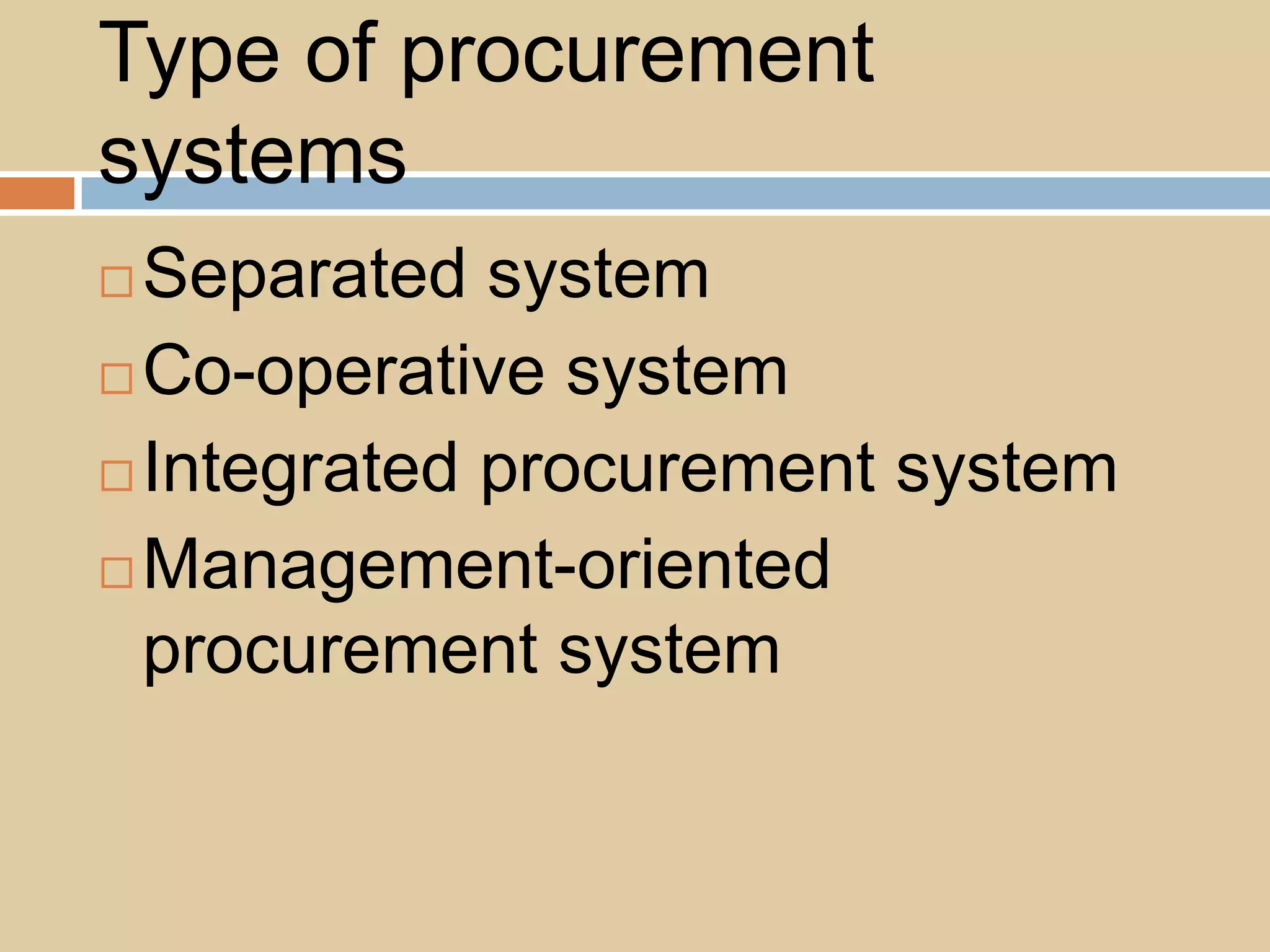 Lecture 1 introduction to construction procurement process. | PPT