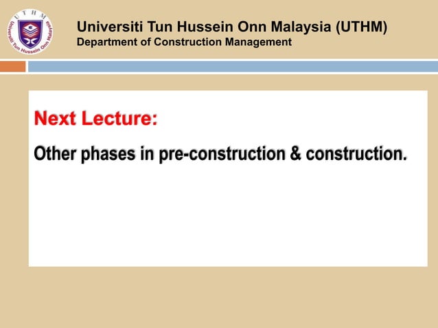 Lecture 1 introduction to construction procurement process. | PPT | Construction Industry ...