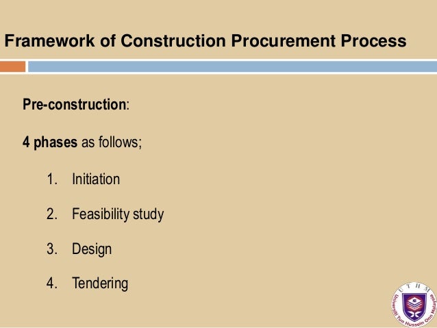 Lecture 1 introduction to construction procurement process.
