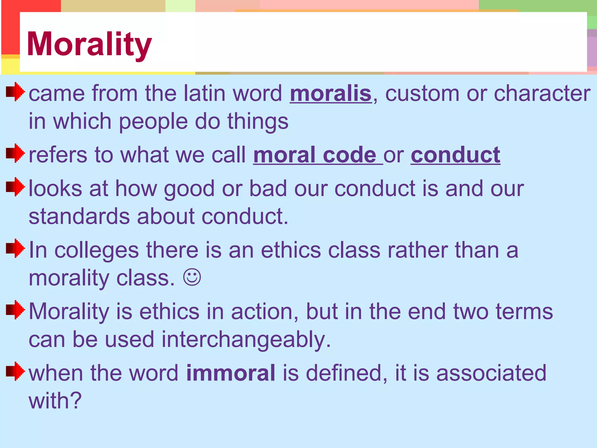 Lecture1 introduction to ethics | PPT