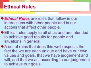 Lecture1 introduction to ethics | PPT