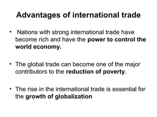 Lecture 1 introduction to international trade | PPT