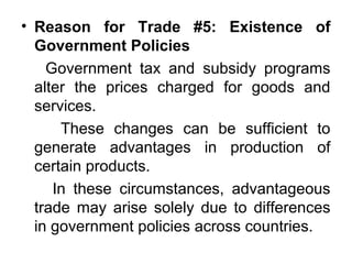 Lecture 1 introduction to international trade | PPT