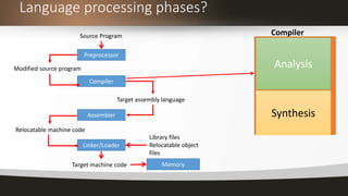 Lecture 1 introduction to language processors | PPT