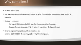 Lecture 1 introduction to language processors | PPT