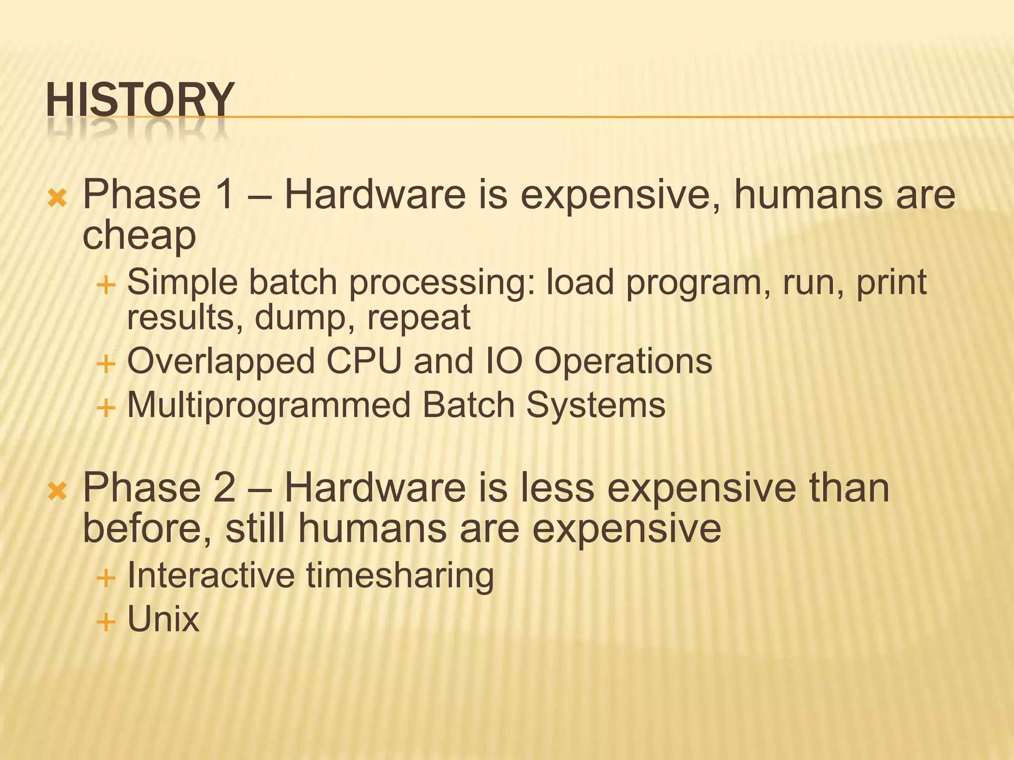 Lecture 1 Introduction To Operating Systems Ppt