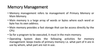 Introduction to operating systems | PPTX