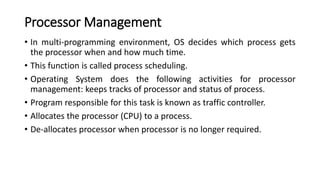 Introduction to operating systems | PPTX