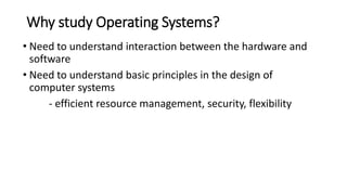 Introduction to operating systems | PPT