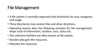 Introduction to operating systems | PPTX