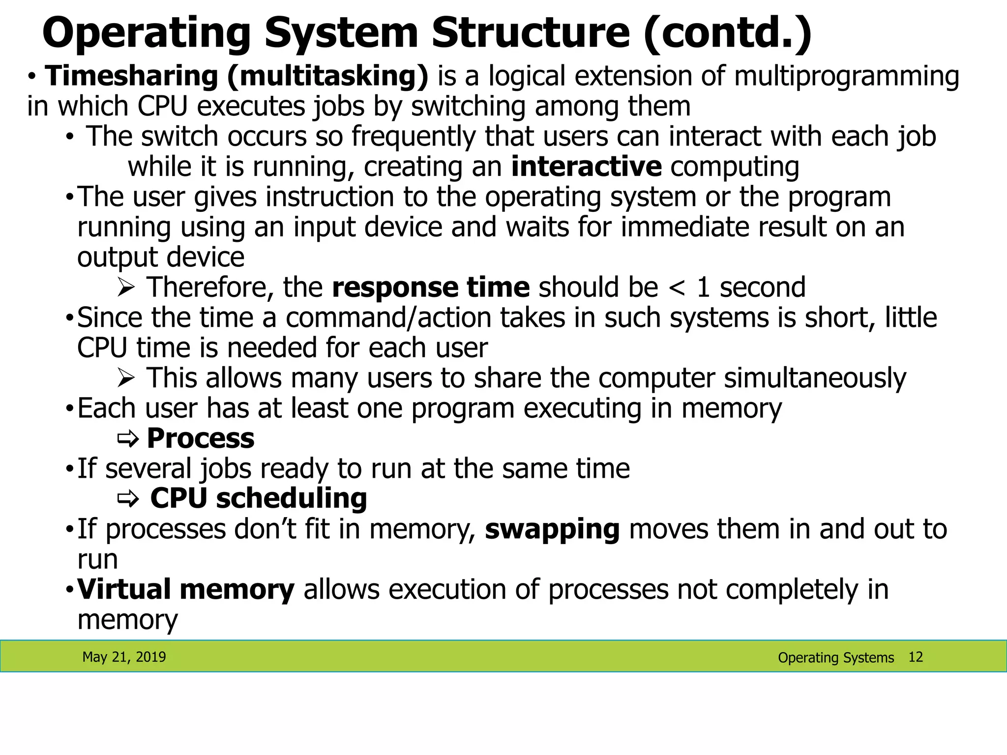 Lecture 1 Introduction To Operating Systemspdf Operating Systems