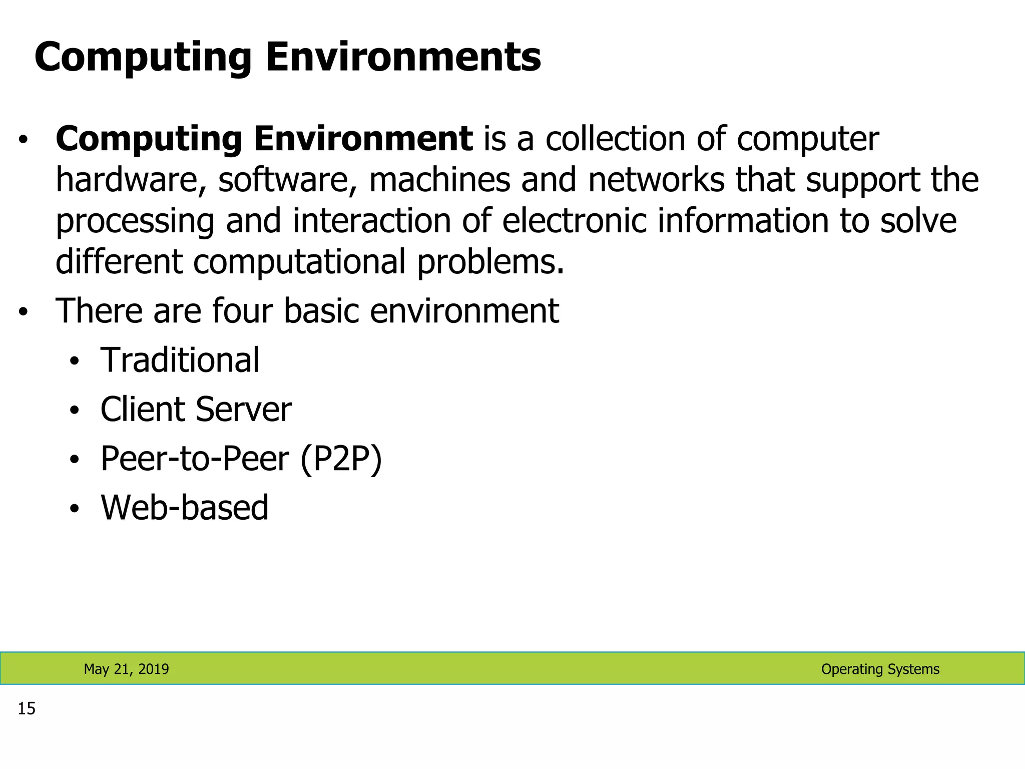 Lecture 1 Introduction To Operating Systemspdf Operating Systems Computer Software And 3752