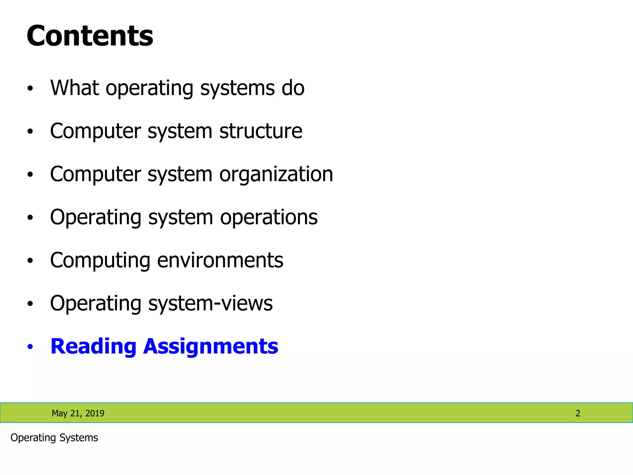 Lecture 1 Introduction To Operating Systems Pdf