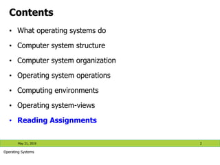 Lecture 1- Introduction to Operating Systems.pdf | Operating Systems | Computer Software and ...