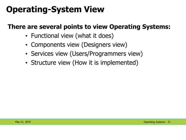 Lecture 1 Introduction To Operating Systems Pdf
