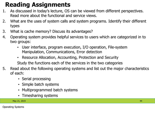 Lecture 1- Introduction to Operating Systems.pdf | Operating Systems ...