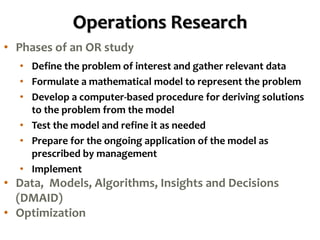 Lecture 1 introduction to or | PPTX