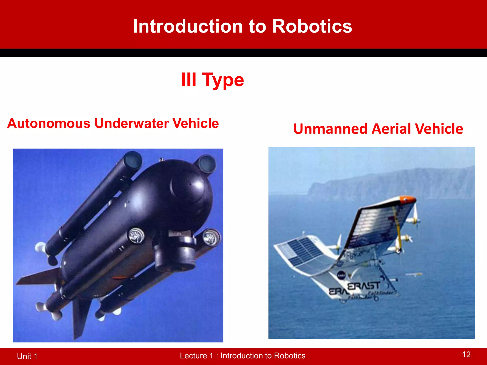 Lecture 1 Introduction To Roboticspptx Robotics Technology And Computing
