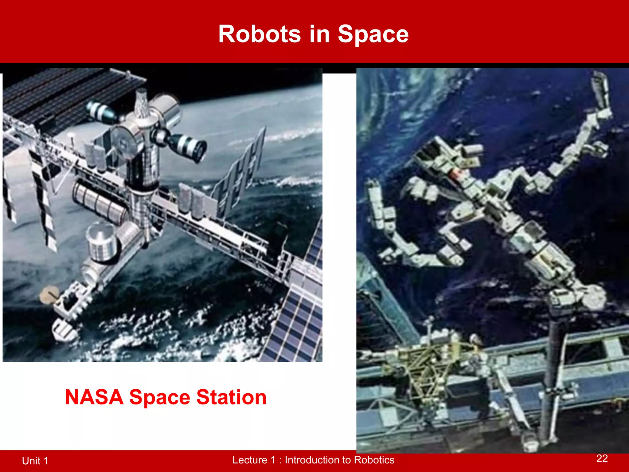 Lecture 1 Introduction To Roboticspptx Robotics Technology