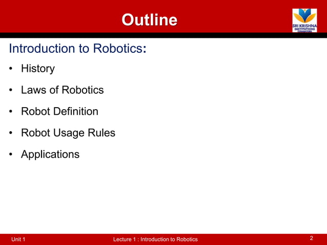 Lecture 1 - Introduction to Robotics.pptx