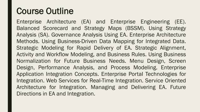 Lecture-1: Introduction to system integration and architecture - course overview and grading ...