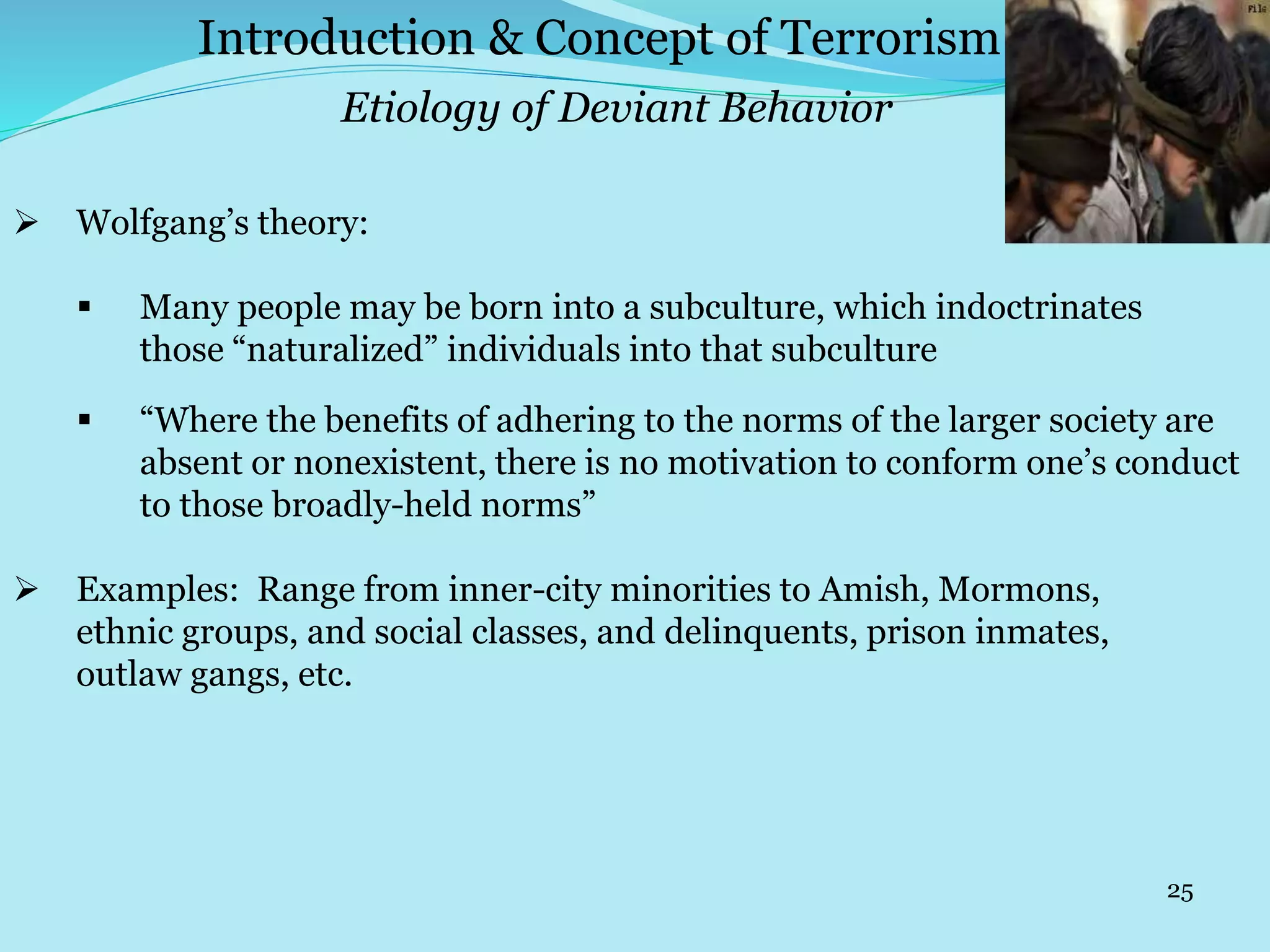 Lecture 1 introduction to terrorism | PPTX