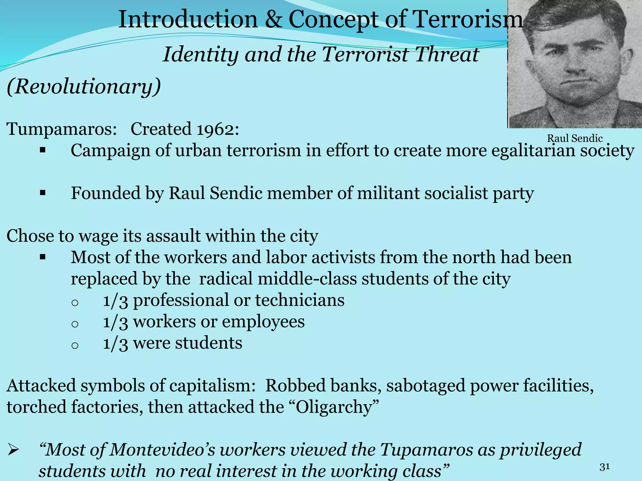 Lecture 1 introduction to terrorism | PPTX