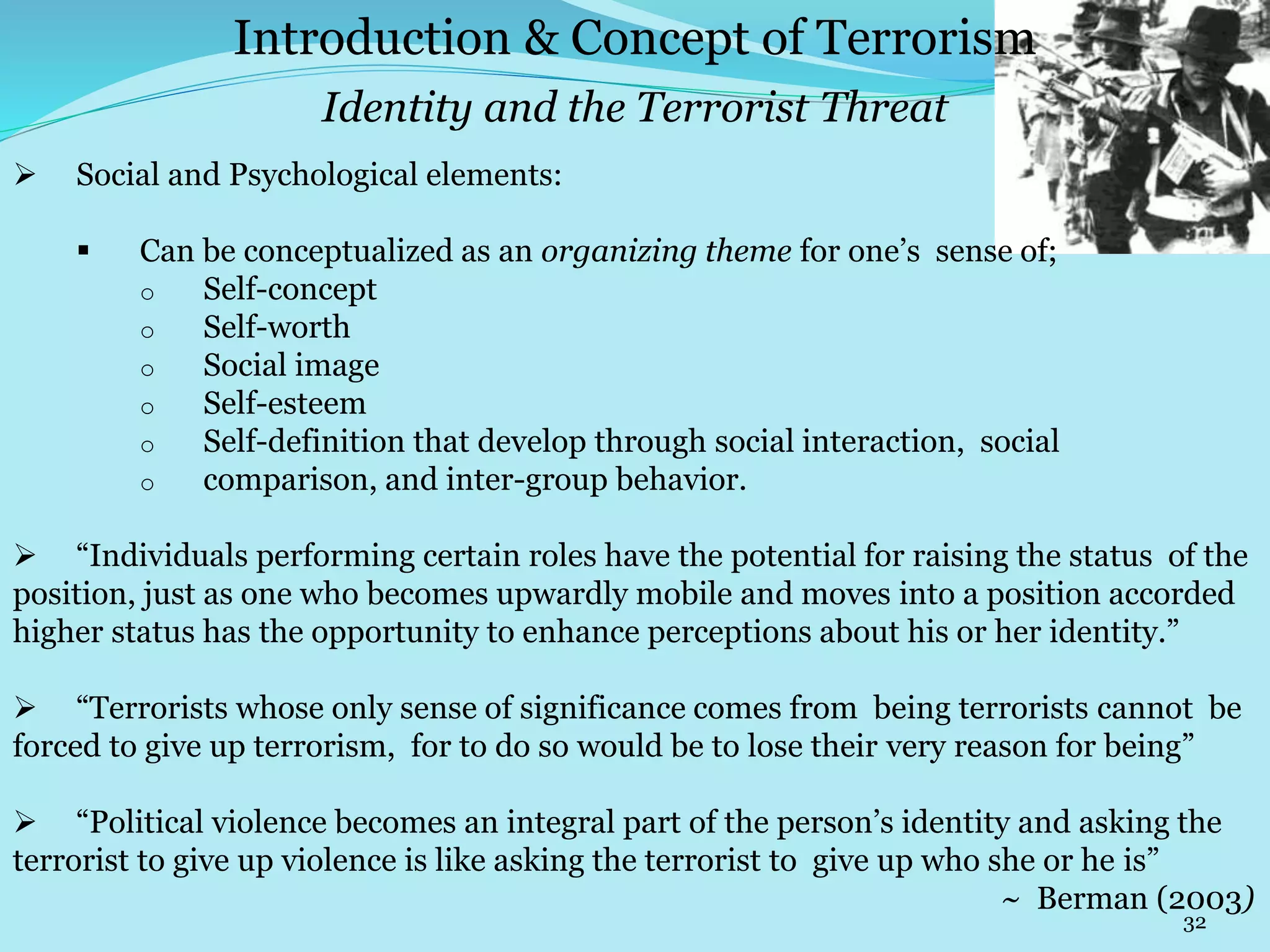Lecture 1 introduction to terrorism | PPTX