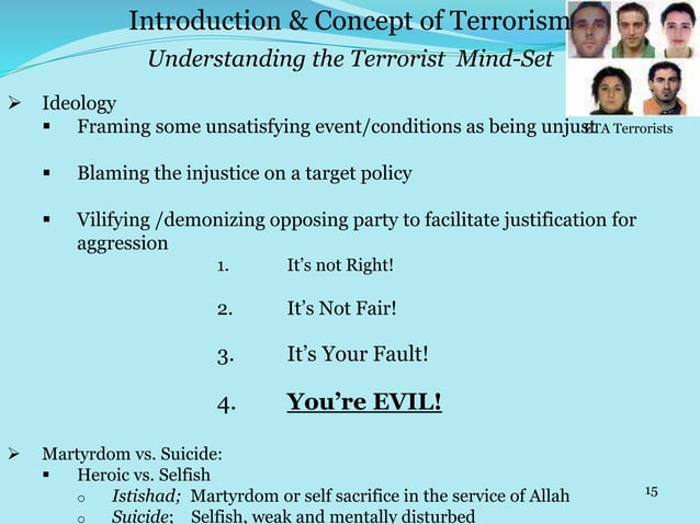 Lecture 1 introduction to terrorism | PPTX | Islam | Religion & Spirituality