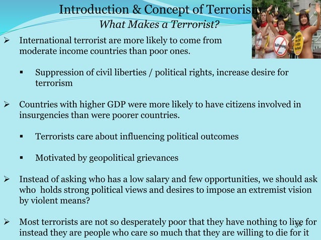Lecture 1 introduction to terrorism | PPTX | Islam | Religion & Spirituality