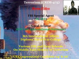 Lecture 1 introduction to terrorism | PPTX