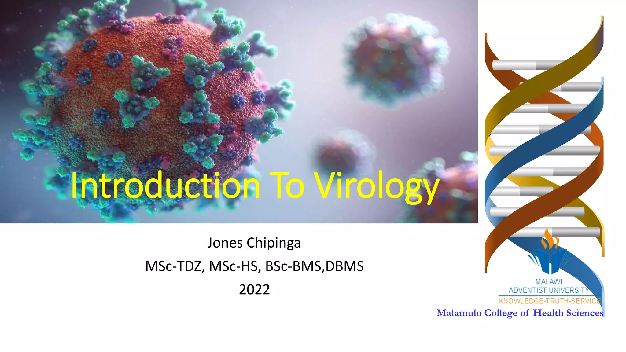 Lecture 1 - Introduction To Virology.pptx
