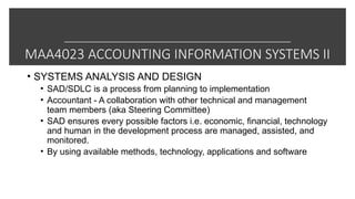 LECTURE TOPIC 1-INTRO TO SYSTEM ANALYSIS AND DESIGN | PPTX