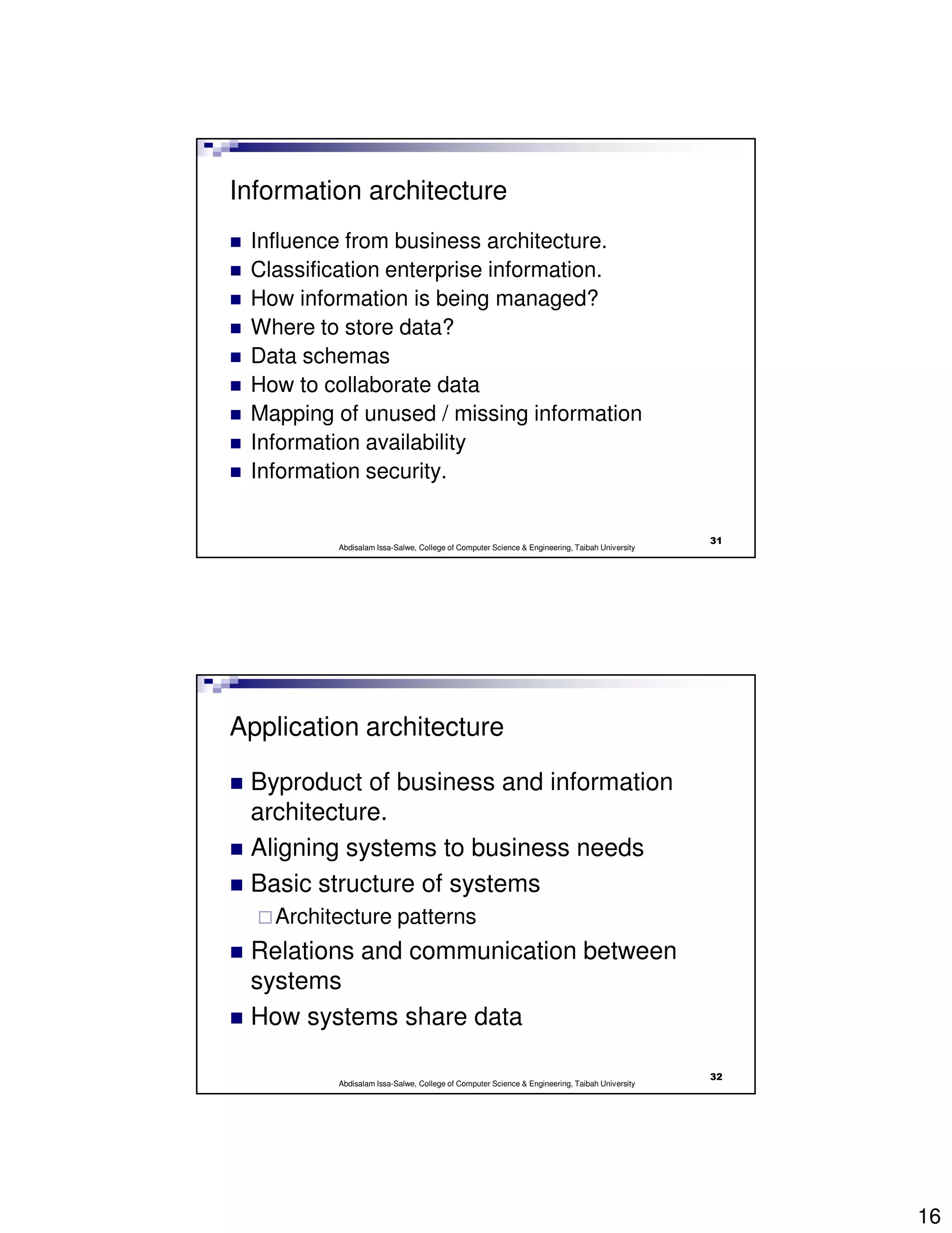 Lecture1 is323-enterprise architecture(ea-concepts) | PDF | Databases | Computer Software and ...