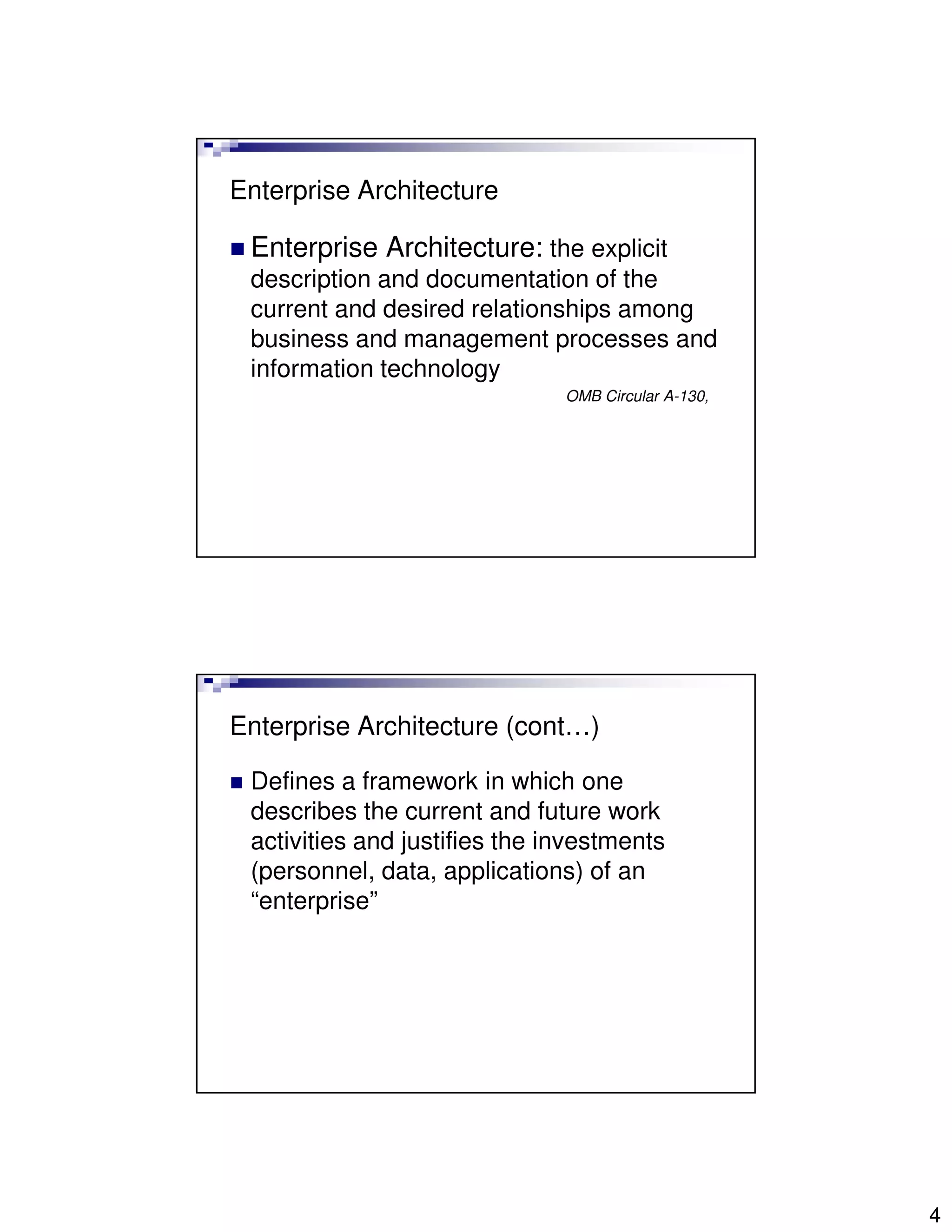 Lecture1 is323-enterprise architecture(ea-concepts) | PDF | Databases | Computer Software and ...
