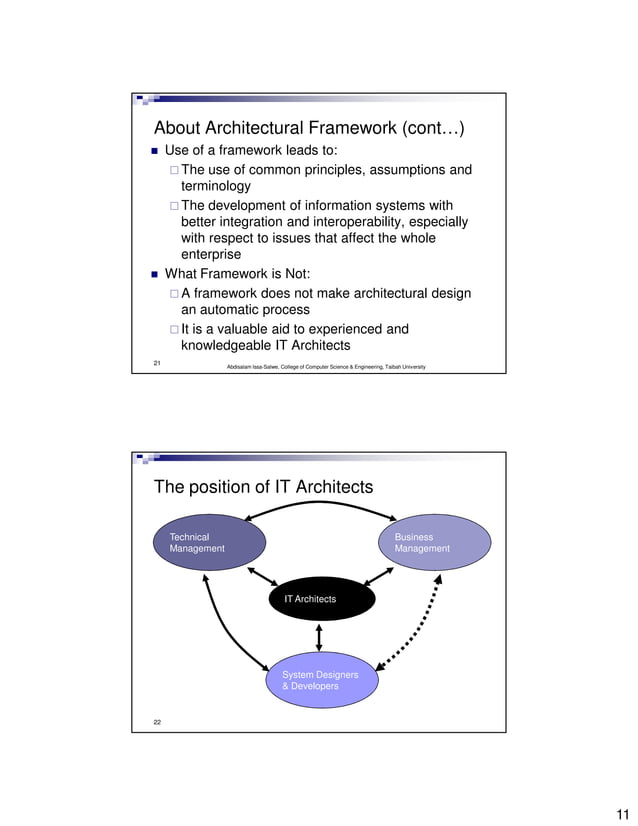 Lecture1 is323-enterprise architecture(ea-concepts) | PDF